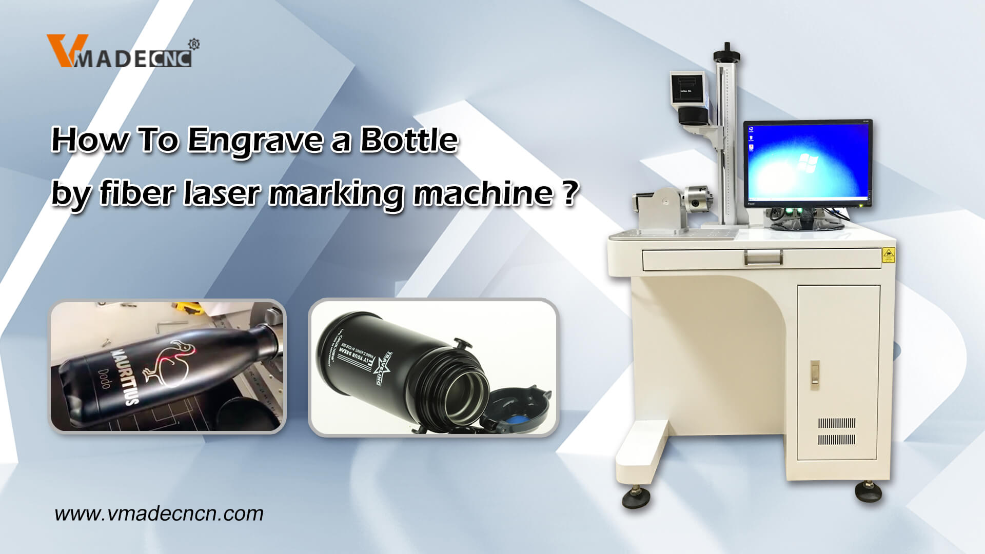 Manufacture How To Engrave a Bottle by fiber laser marking machine?